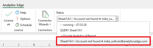 Account not found | Analytics Edge Help
