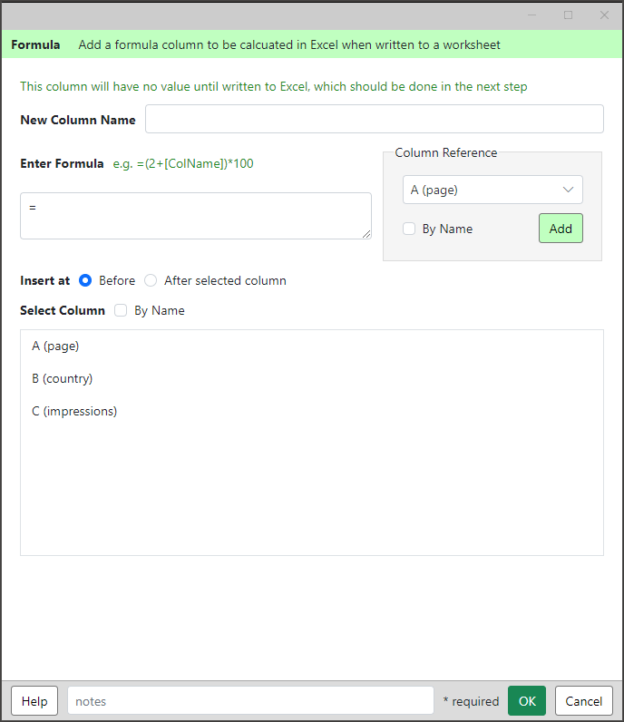 Formula | Analytics Edge Help