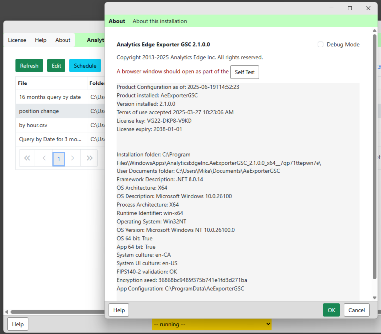 Exporter About | Analytics Edge Help
