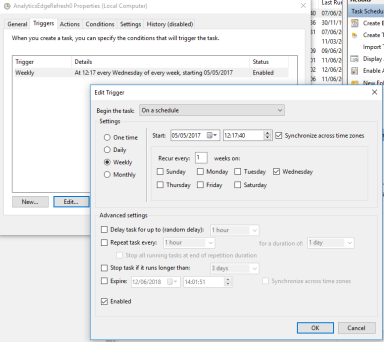 Manually Scheduling A Refresh Analytics Edge Help Manually Scheduling A Refresh Analytics Edge Help